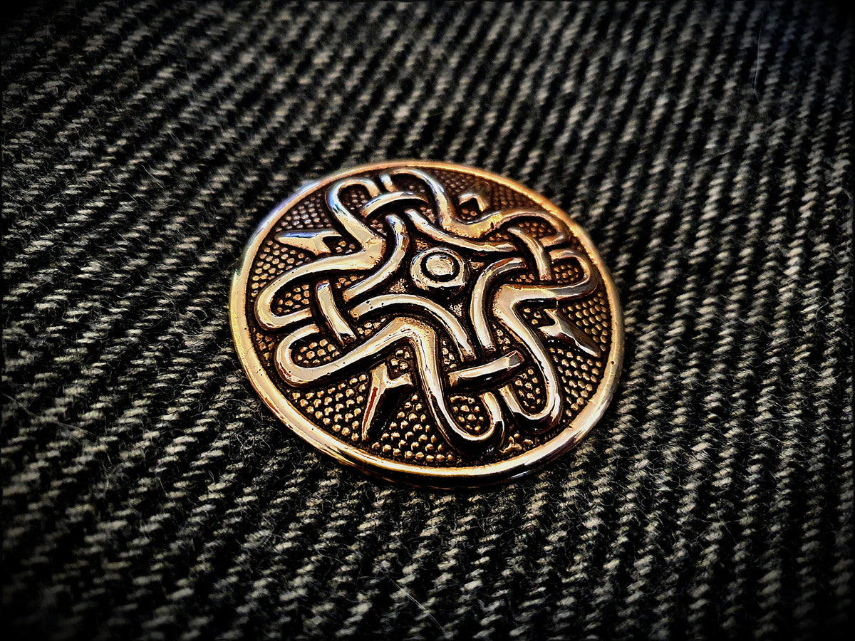 Viking Norse Bronze Circular Disc Brooch – Glitterbeard's Viking Crafts
